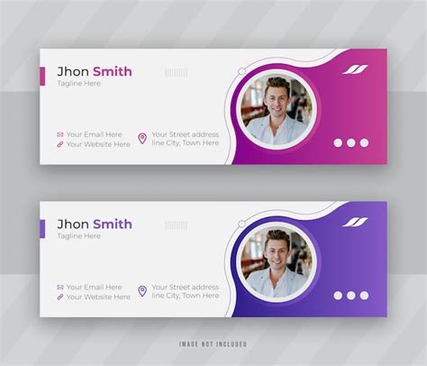 Premium Vector Professional Email Signature Template