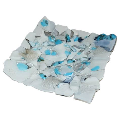 Contemporary Modern Massive Memphis Laurel Fyfe Slumped Art Glass Bowl