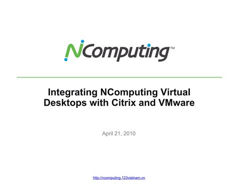 N Computing With Vmware Citrix Pdf