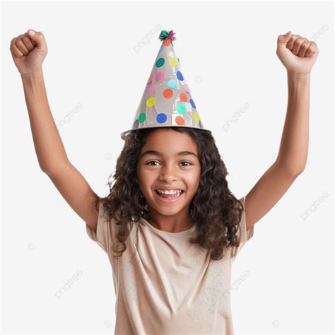 축제 모자를 쓰고 축하하는 어린 소녀 젊은 처녀 축제 모자 설화 Png 일러스트 및 이미지 에 대한 무료 다운로드 Pngtree