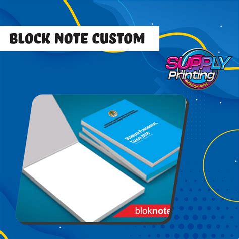 jual blocknote block note notes seminar murah bisa custom free design shopee indonesia