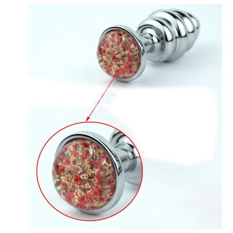 Colorful Star Jewelry Base Anal Plug Wholesale Spiral Butt Plugs Anus Beads