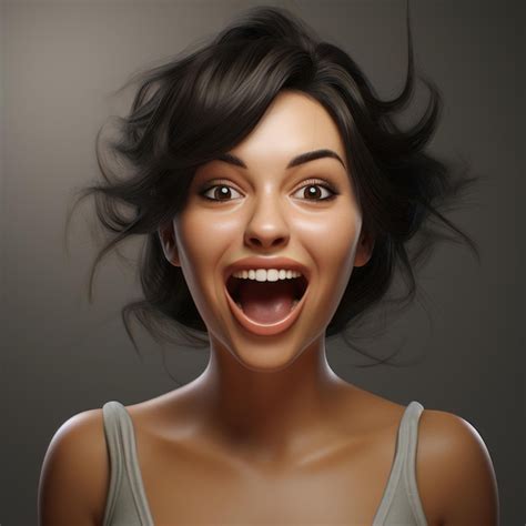 Premium Ai Image An Image Of A Woman With Her Mouth Open