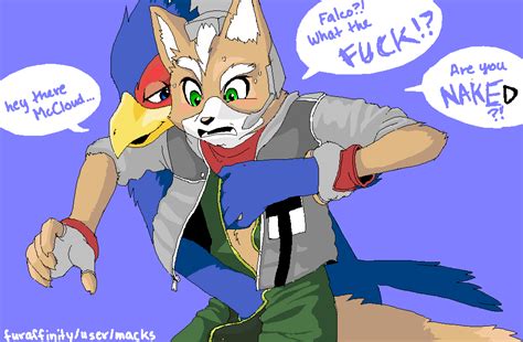 Rule 34 Anthro Clothes Color Dialog English Text Falco Lombardi Fox