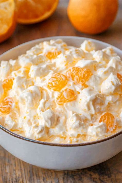 Orange Creamsicle Fluff Salad An Organized Chaos Salty And Sweet