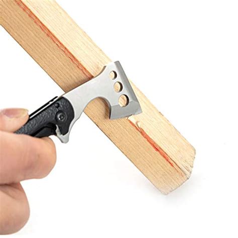 Jiumx Mini Folding Small Axe Stainless Steel Small Axe Outdoor Edc