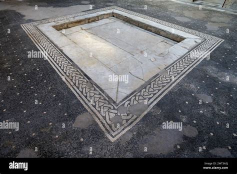 A View Of The Impluvium Of The Bicentennial House In The Archaeological Excavations Of