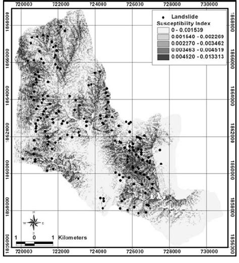 landslide susceptibility map based on logistic regression download