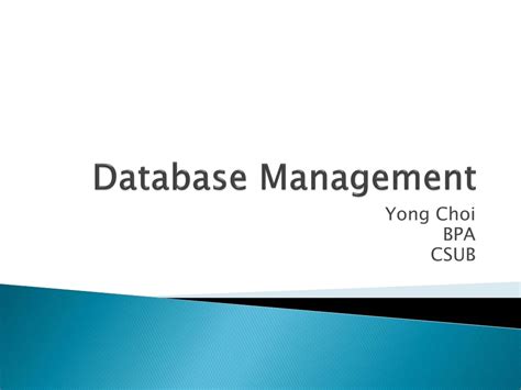 Ppt Database Management Powerpoint Presentation Free Download Id8768070