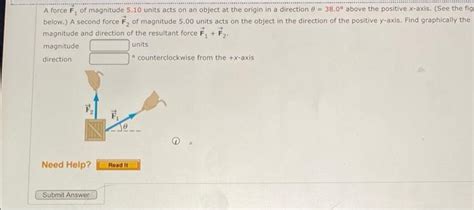 [solved] A Force F {1} Of Magnitude 5 10 Units