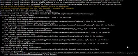 Importerror No Module Named Cryptography Certbot Error Aws With Atiq