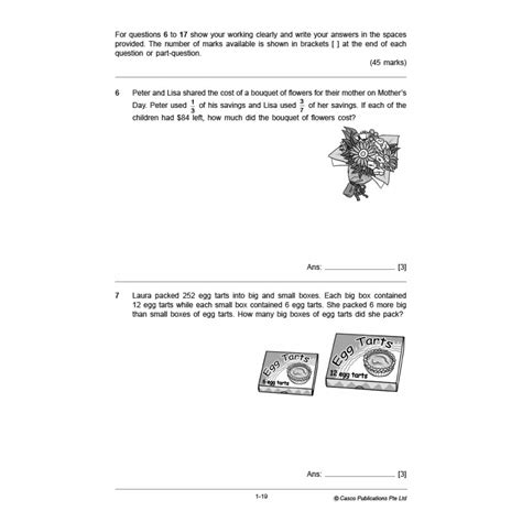 Primary 5 Exam Questions Topical Maths Pack