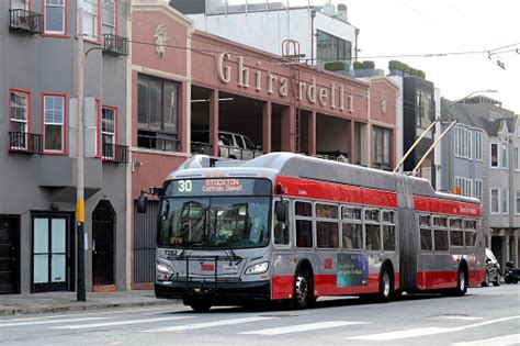 San Francisco Muni Trolleybus Route 30 Ghirardelli Chocolate Company