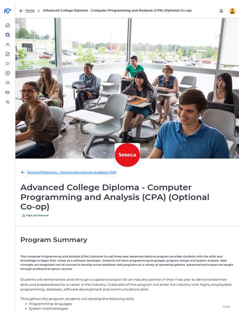 Advanced College Diploma Computer Programming And Analysis Cpa