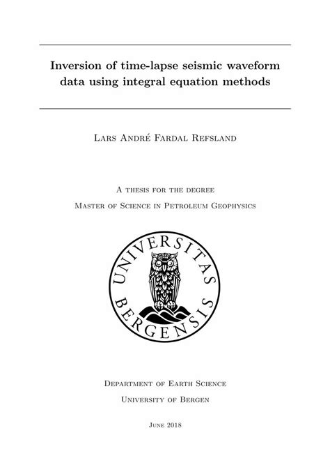 Pdf Inversion Of Time Lapse Seismic Waveform Data Using Dokumen Tips