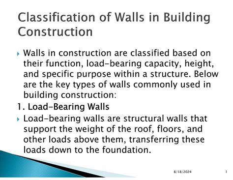 Solution Classification Of Walls In Building Construction Studypool