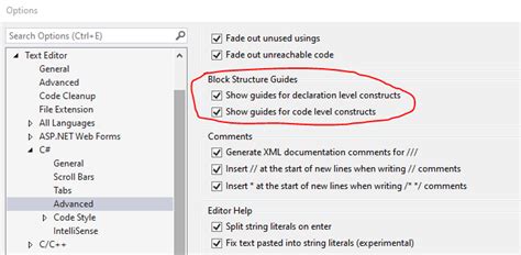 Sticky Scroll Doesnt Work In C When Block Structure Guides Are