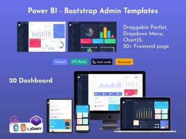 Power BI Bootstrap Admin Templates MultiPurpose Themes