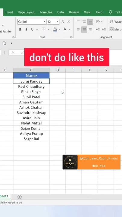 Remove Surname Shortcut In Excel Boss Full Name Is Not Required Please Remove Surnamework Is