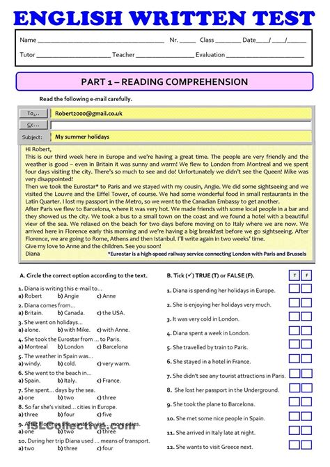 Discover 52 Esl Testing And English Grammar Test Ideas English
