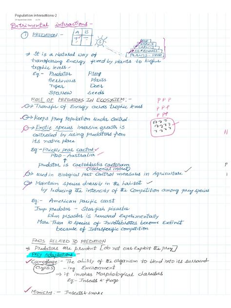 Population Interactions 2 Pdf