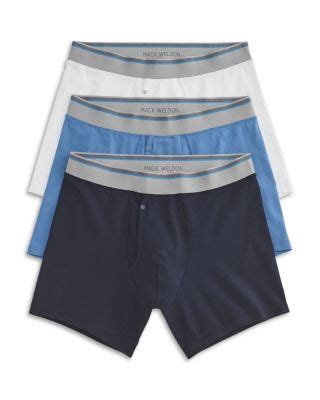 Mack Weldon Pima Stretch Boxer Brief Dean Blue Multi Pack Underwear