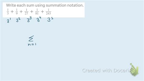 Solvedwrite Each Sum Using Summation Notation 1319127