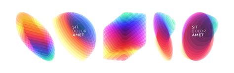 다양한 겹치는 요소 집합입니다 추상 기하학적 디자인 배너 플래카드 포스터 또는 전단지에 대한 벡터 그림입니다 3차원 형태에 대한 스톡 벡터 아트 및 기타 이미지 Istock