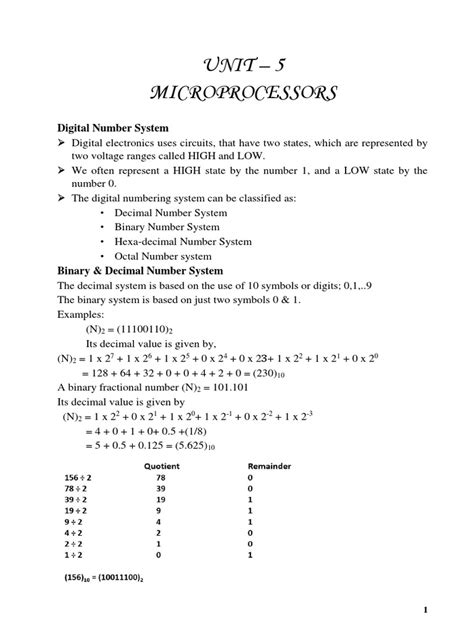 Unit 5 Microprocessors Pdf Pdf Central Processing Unit