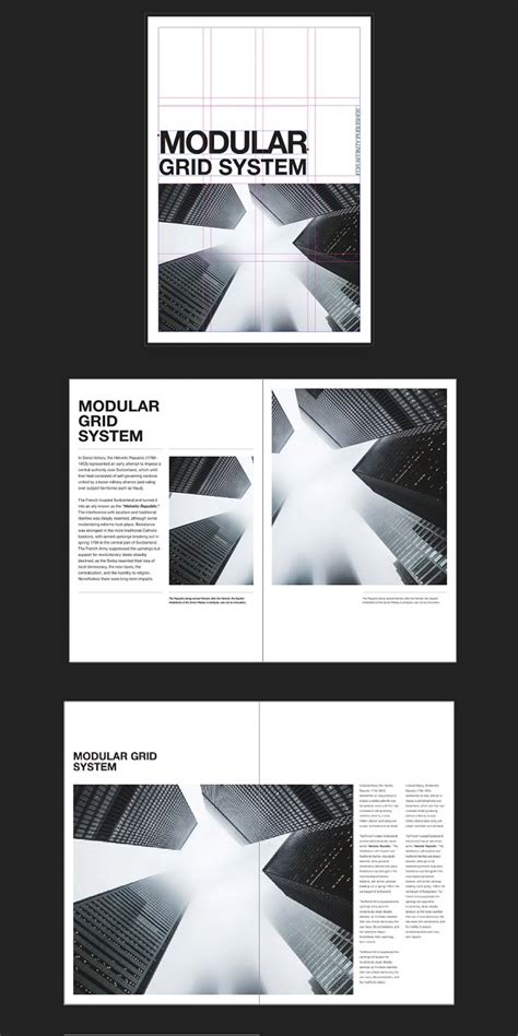 A4 Grid System 4 Affinity Publisher A Brochure Template By Super Alpine Grid Design Layout