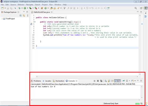 Creating First Java Project In Eclipse Creating First Java Project In Eclipse