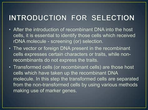 Selection And Screening Of Recombinant Cells And Expression Of Recombinant 2 1 Pptx