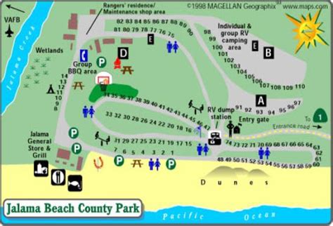 Jalama State Beach Camping Map Camping Fire Cook