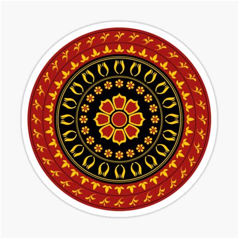 Traditional Sri Lankan Art Design Template Sticker For Sale By Xfrconcept Redbubble