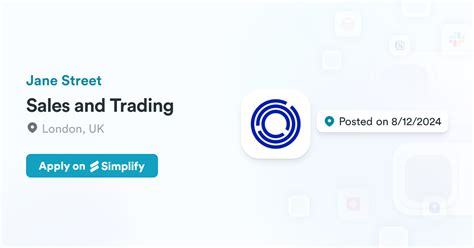 Sales And Trading Jane Street Simplify Jobs
