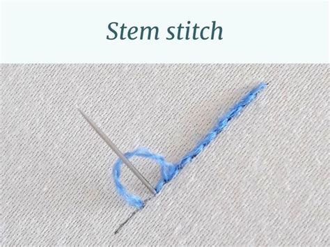 How To Stitch Stem Stitch Elara Embroidery