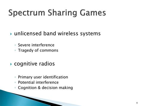 Ppt Using Game Theory For Spectrum Sharing Specially In Cognitive Radios Powerpoint