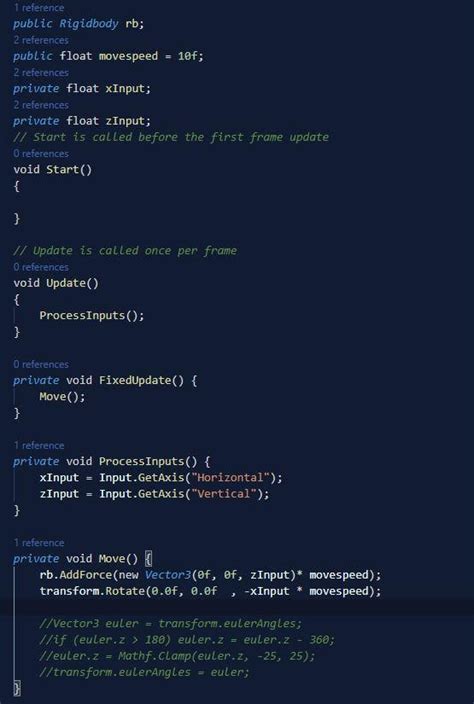 Rotation And Add Force To Move Dont Influence One Another Runity3d