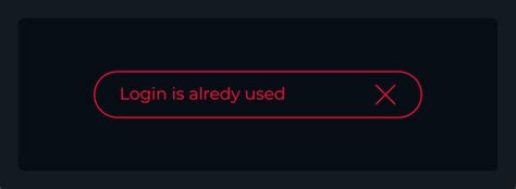 Premium Vector Login Already Used Ui Element Template