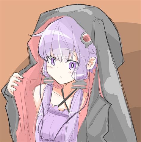 結月ゆかり 「ゆかりさん 」秋刀魚の尻尾のイラスト