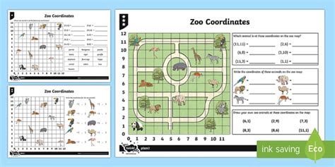Reading Coordinates Ks2 Worksheet