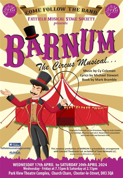 Barnum The Musical At Park View Theatre Complex Event Tickets From Ticketsource