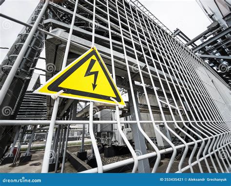 The Sign In The Yellow Triangle Is Danger Stock Image Image Of