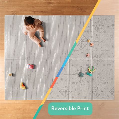 Reversible Floor Mat Graceful Grey Nuby