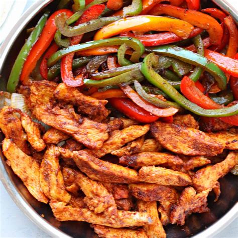 Easy Chicken Fajitas Crunchy Creamy Sweet