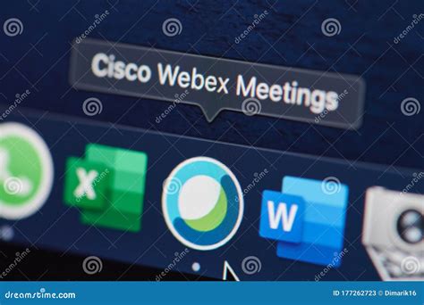 Cisco Webex Meeting Program Editorial Stock Photo Image Of Information Service 177262723