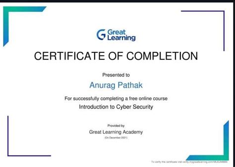 Anurag Pathak On Linkedin Cybersecurity Greatlearning