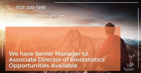 Clindata Insight Inc On Linkedin Clindatacareers Biostatistics