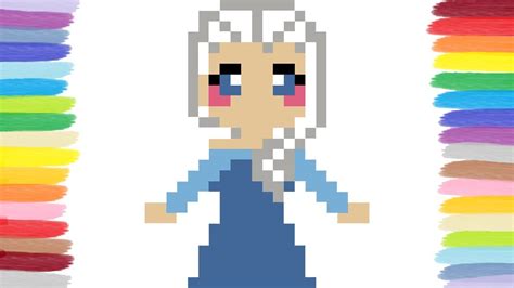 How To Draw Pixel Art Elsa
