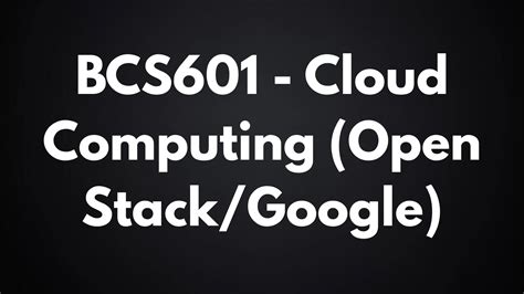 Cloud Computing Bcs601 Notes 3 Vit Vtu Sync